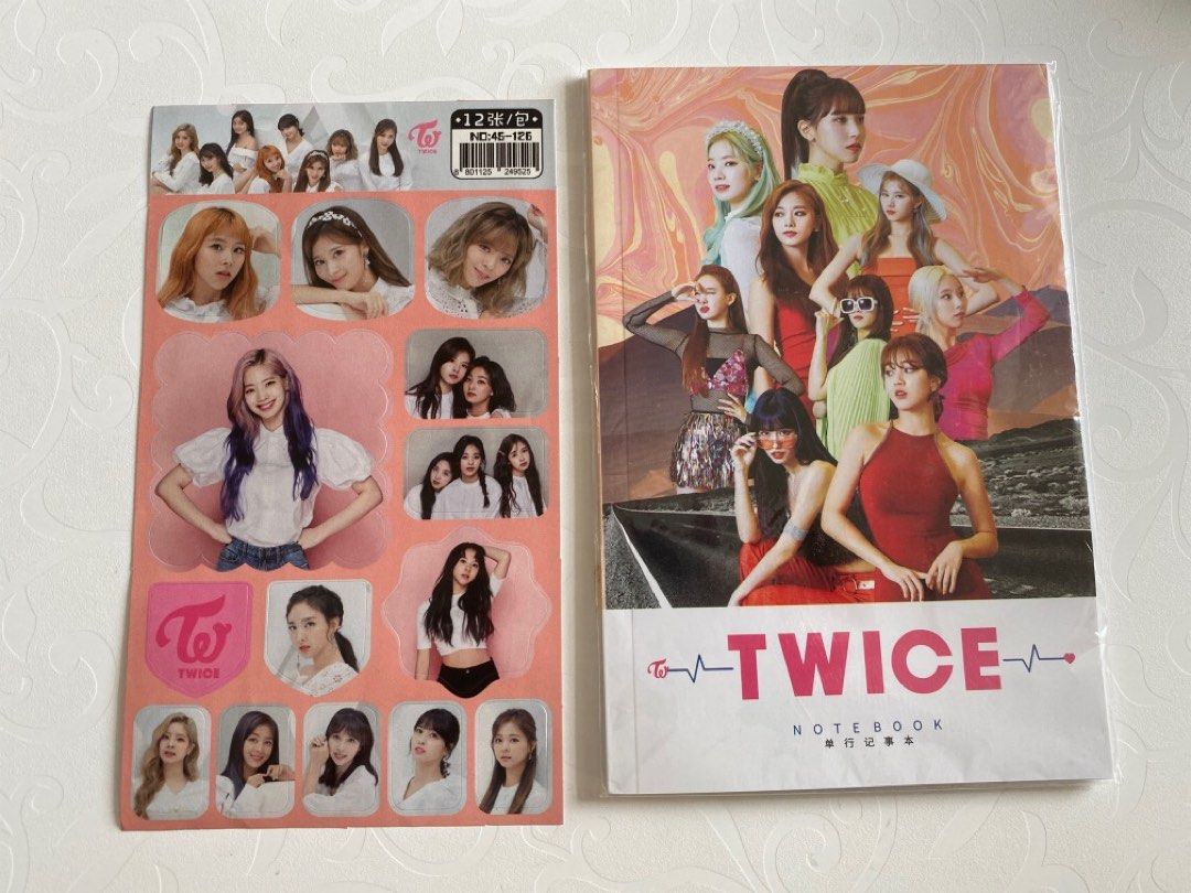 Twice notebook - Nayeon lomocard set - stickers, Hobbies & Toys ...