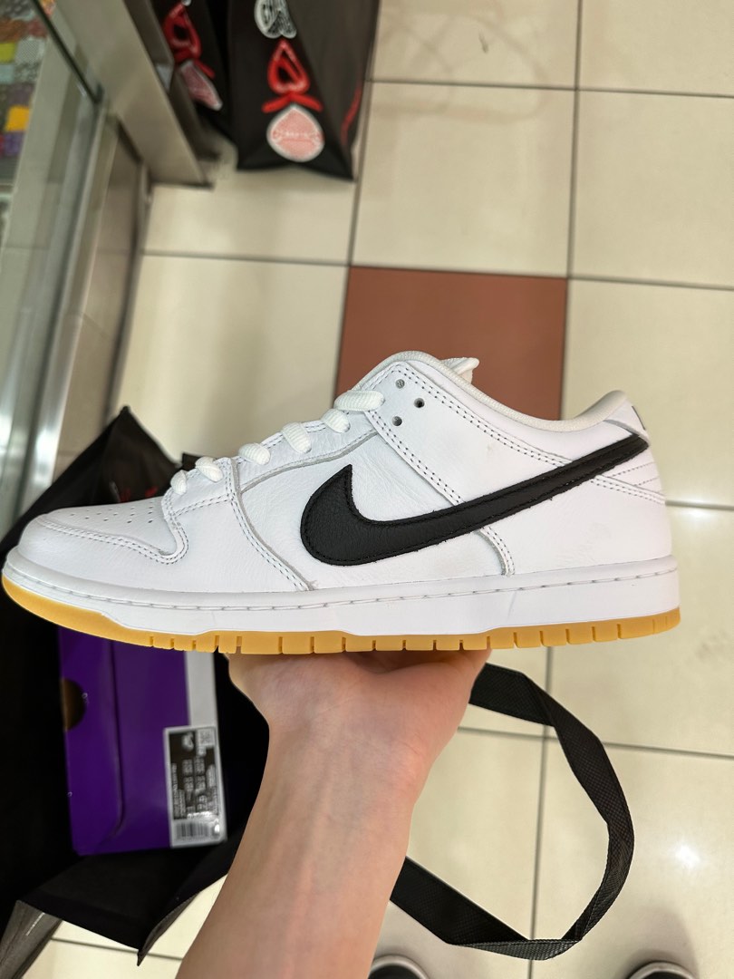 [US7.5]Nike Dunk Low White Black Gum, Men's Fashion, Footwear, Sneakers on Carousell