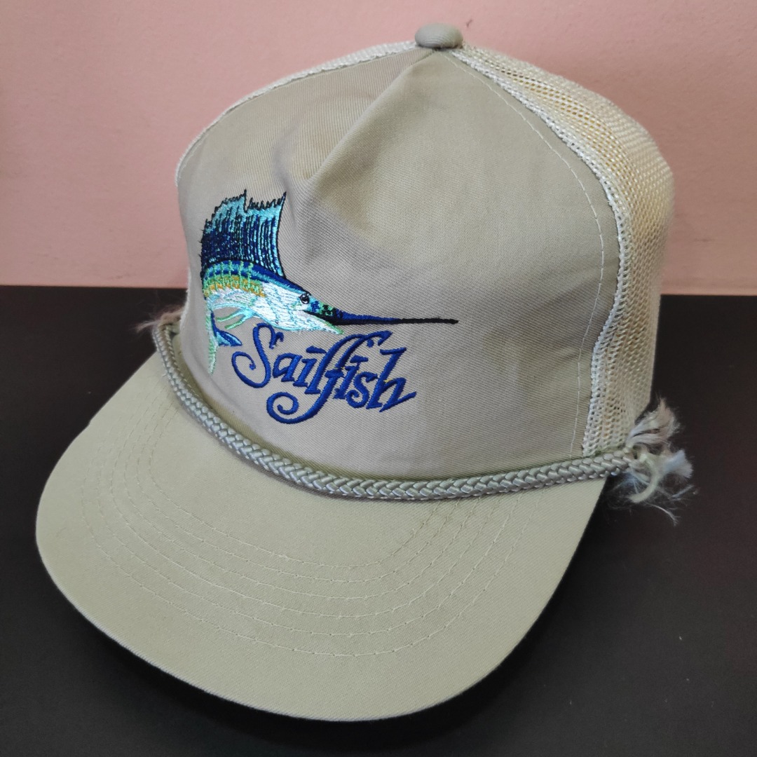 Vintage SAILFISH Marlin Trucker Snapback cap, Men's Fashion, Watches ...