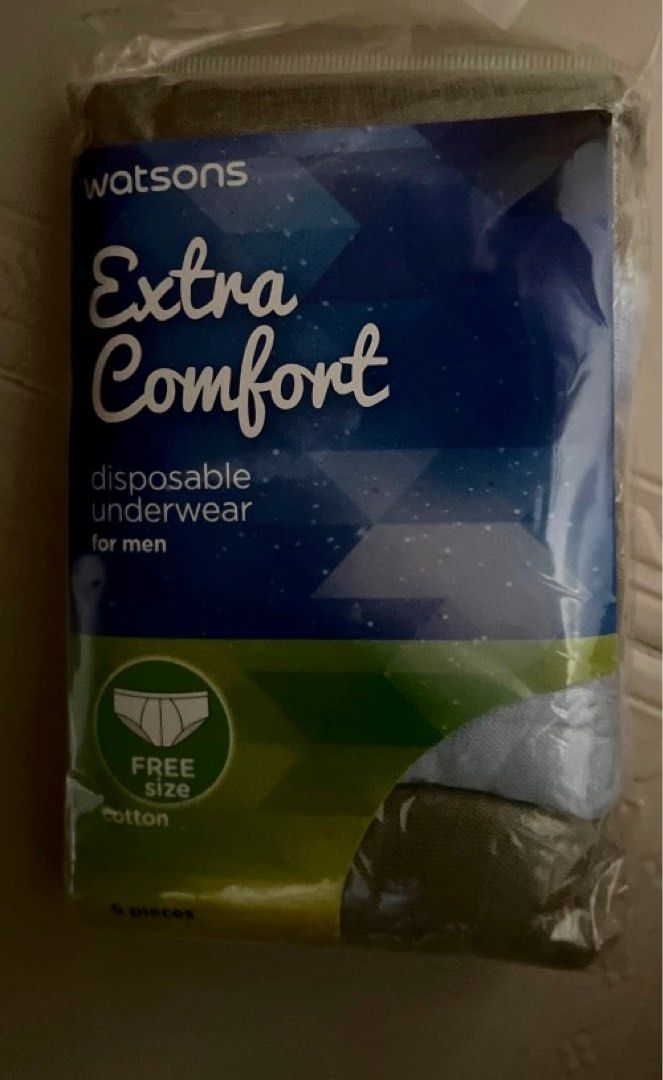 Watsons extra comfort disposable underwear for men, Men's Fashion ...