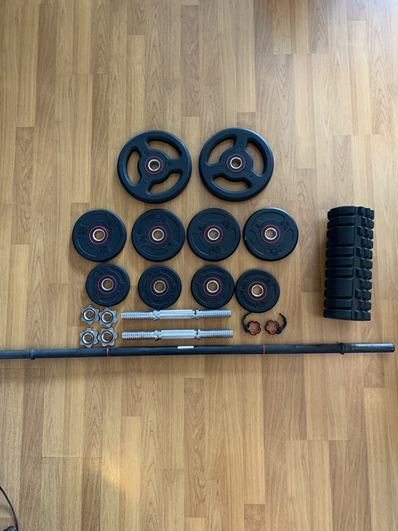 Weights set, Sports Equipment, Exercise & Fitness, Weights & Dumbbells ...