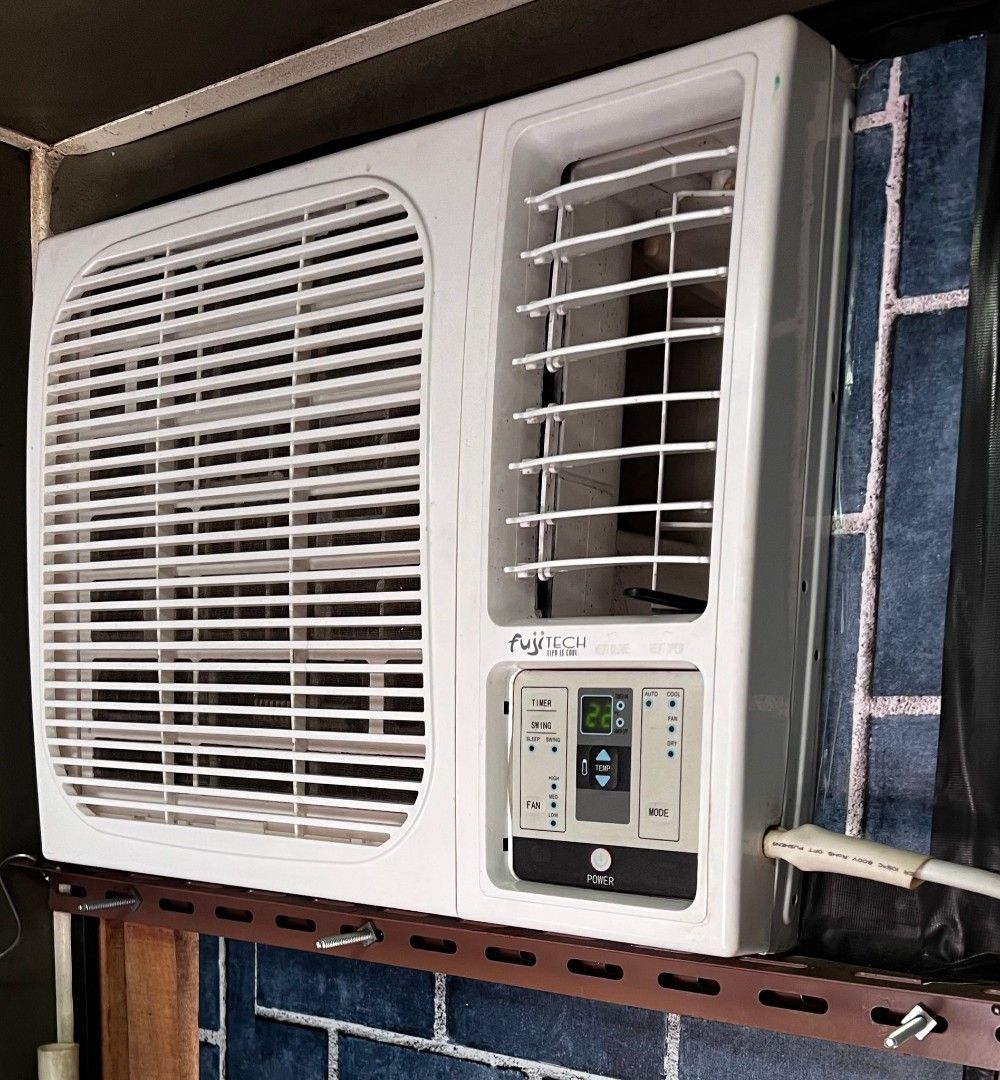 Window Aircon Fujitech 9k BTU, TV & Home Appliances, Air Conditioners ...