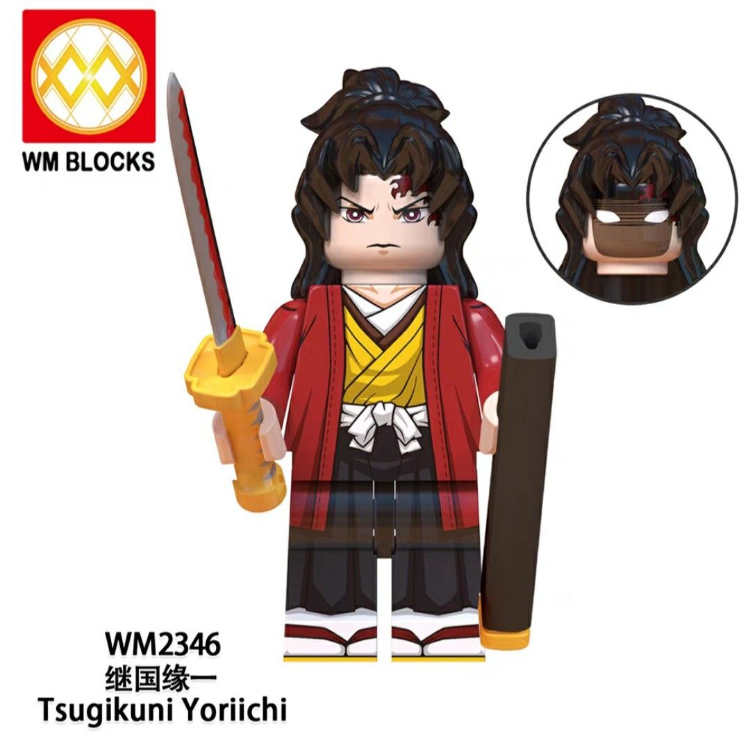 WM 6138 2344-2351 Demon Slayers Minifigures (3rd party Lego compatible ...