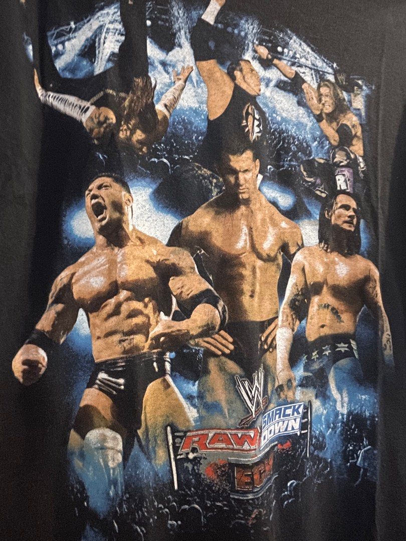 WWE 2007, Men's Fashion, Tops & Sets, Tshirts & Polo Shirts on Carousell