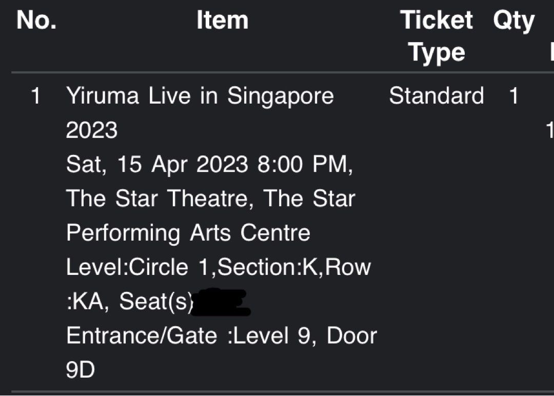 Yiruma Cat 1 Ticket x1, Tickets & Vouchers, Event Tickets on Carousell