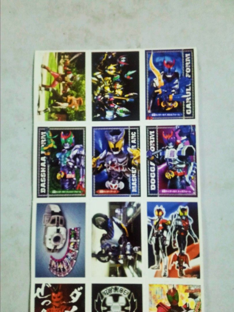 18 Pcs Kamen Rider/Masked Rider Playing Cards/Kad Tepuk., Hobbies ...