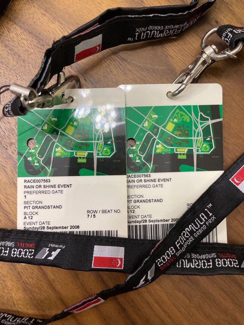 1st F1 Night Pass (Finals), Hobbies & Toys, Memorabilia & Collectibles ...