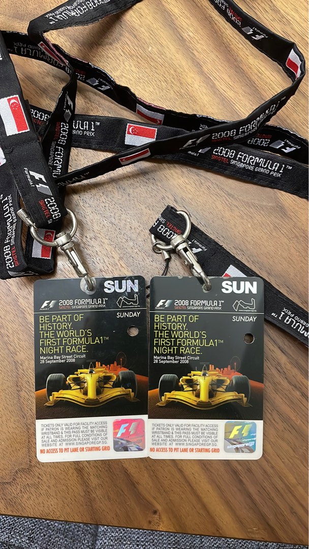 1st F1 Night Pass (Finals), Hobbies & Toys, Memorabilia & Collectibles ...
