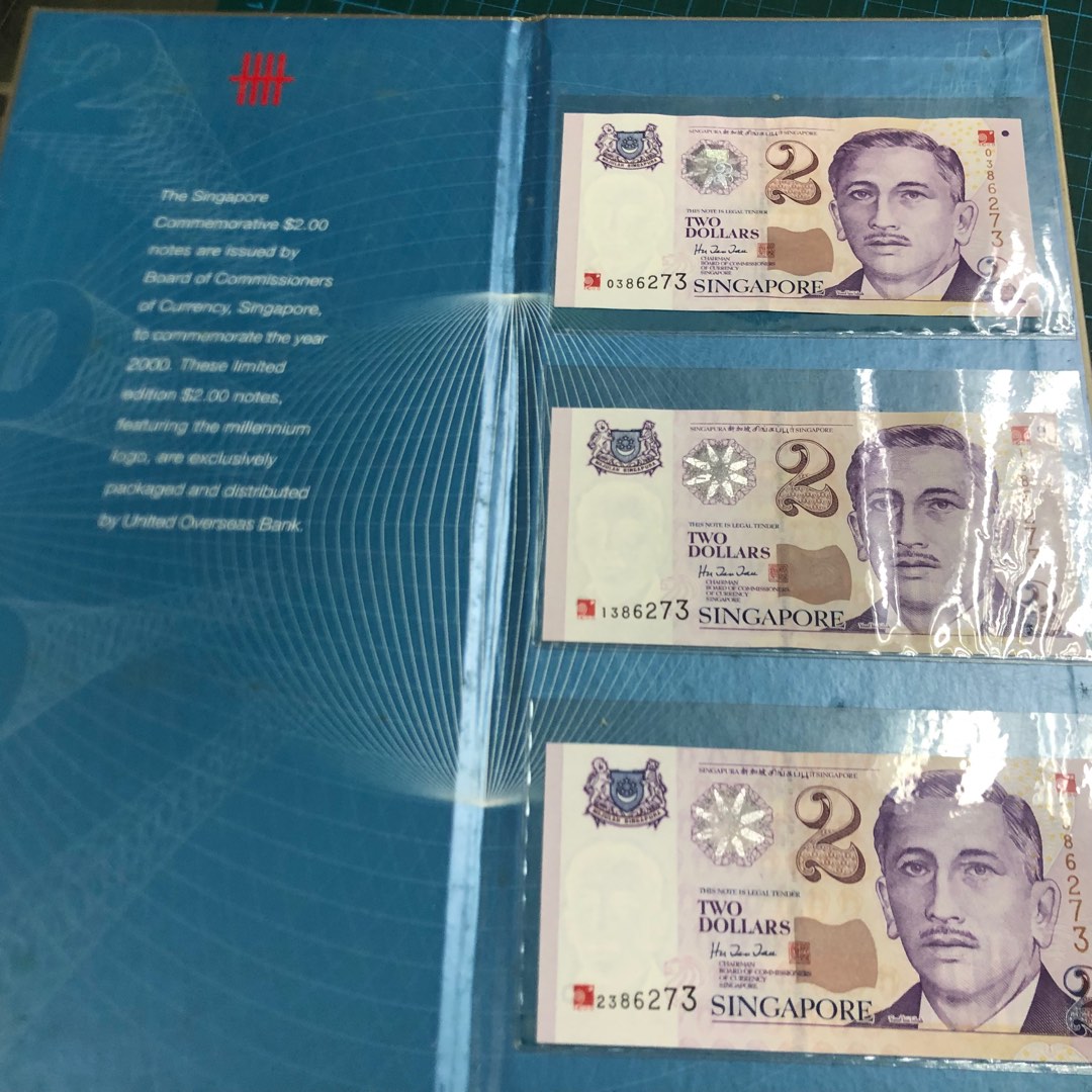 Millennium $2 Identical Number set, Hobbies & Toys, Memorabilia ...