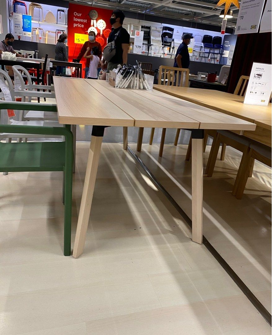 2metre table + bench set, Furniture & Home Living, Furniture, Tables ...