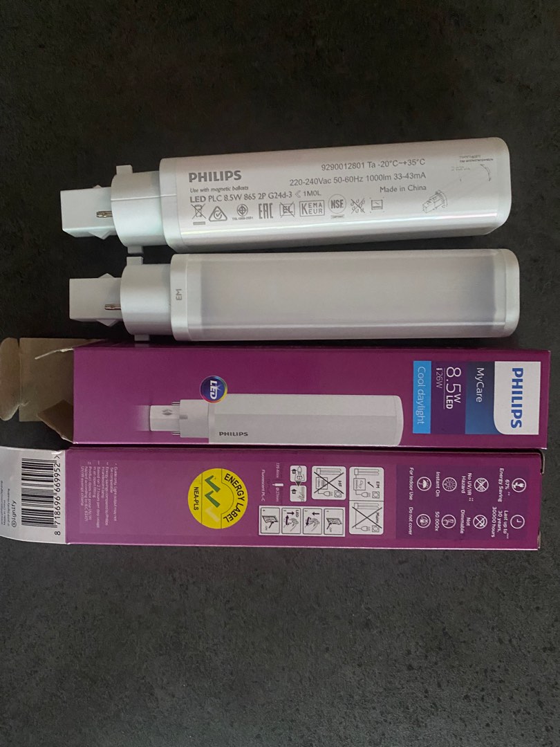 2pin Philips light tube., Furniture & Home Living, Lighting & Fans ...