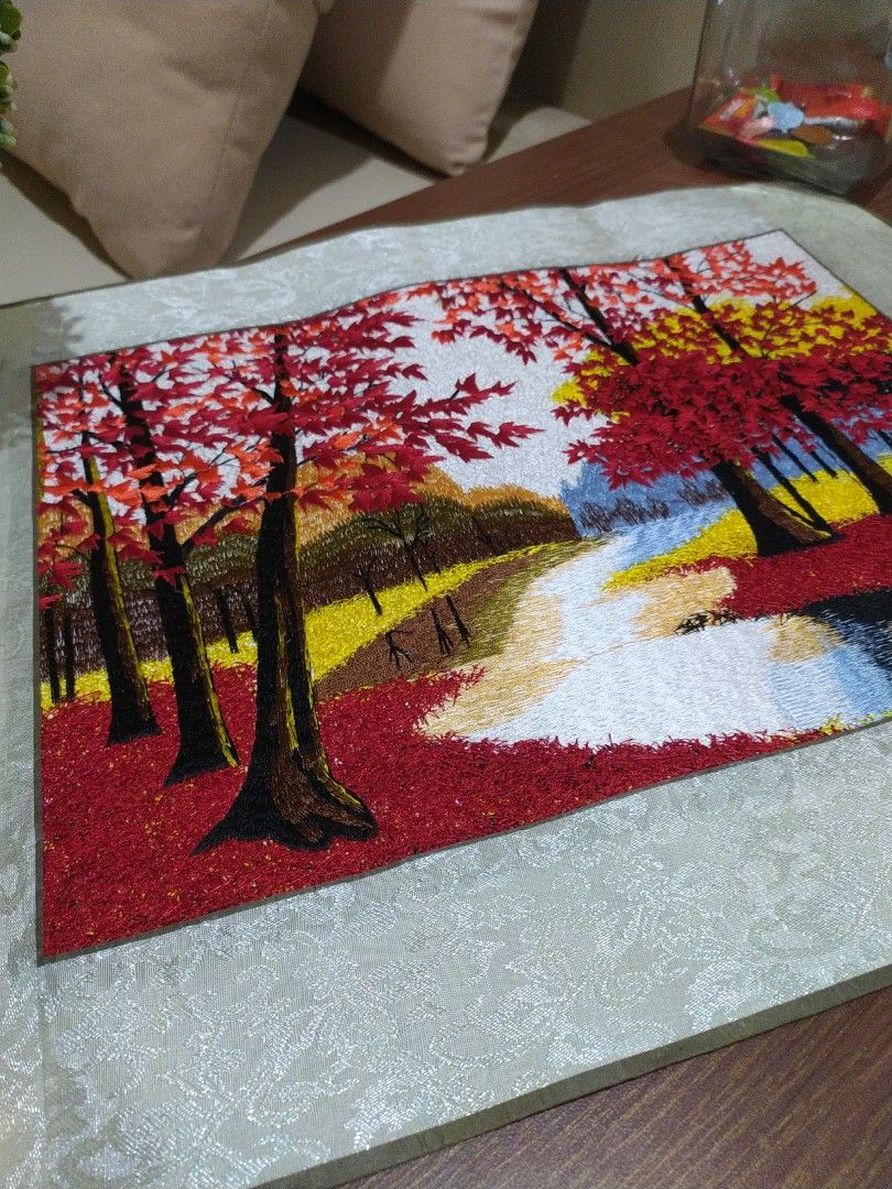 30x40 Cm Gambar Jahitan Handmade, Desain & Kerajinan Tangan, Barang ...