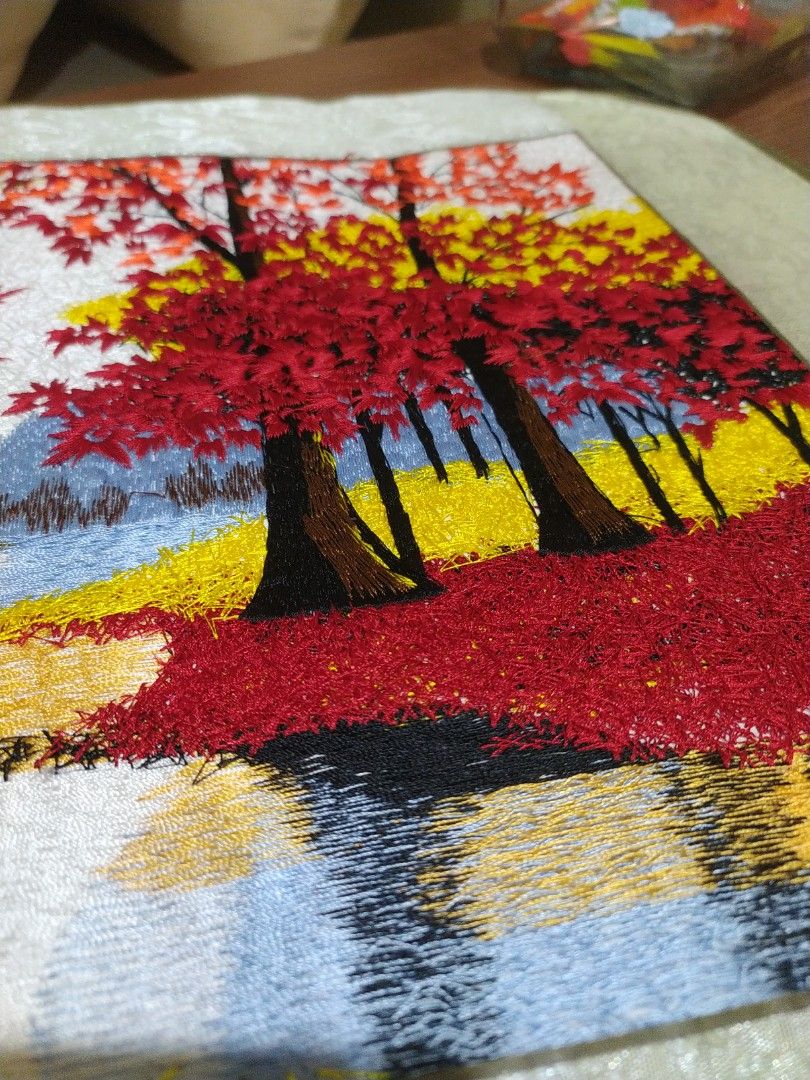 30x40 Cm Gambar Jahitan Handmade, Desain & Kerajinan Tangan, Barang ...