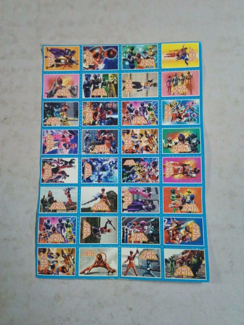 32 Pcs Uchu Sentai Kyuranger, Power Rangers Cosmic Fury Playing Cards ...