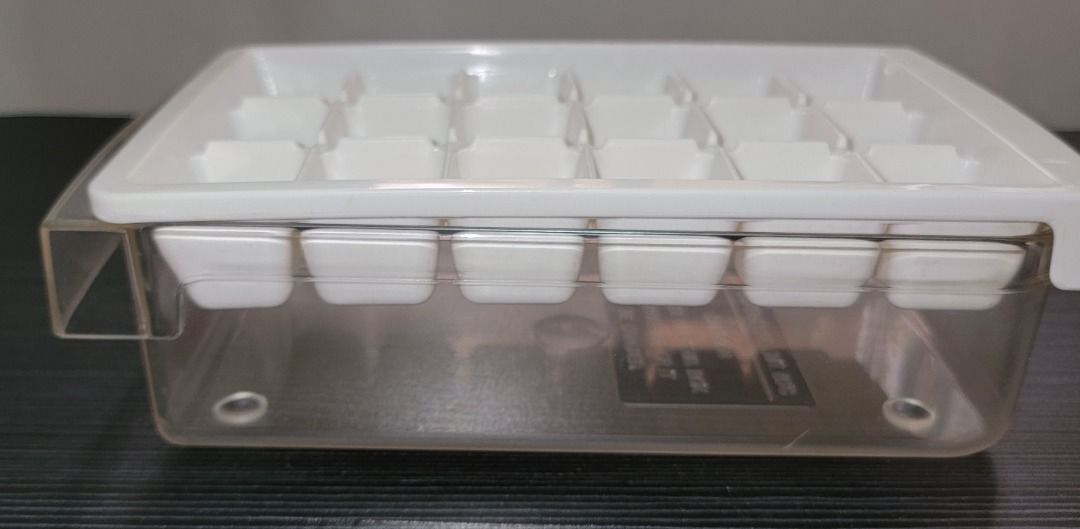 塑膠 冰盤 隔 架 籃子 貯存 容器 Plastic Ice Tray Bank Storage Holder Basket ...
