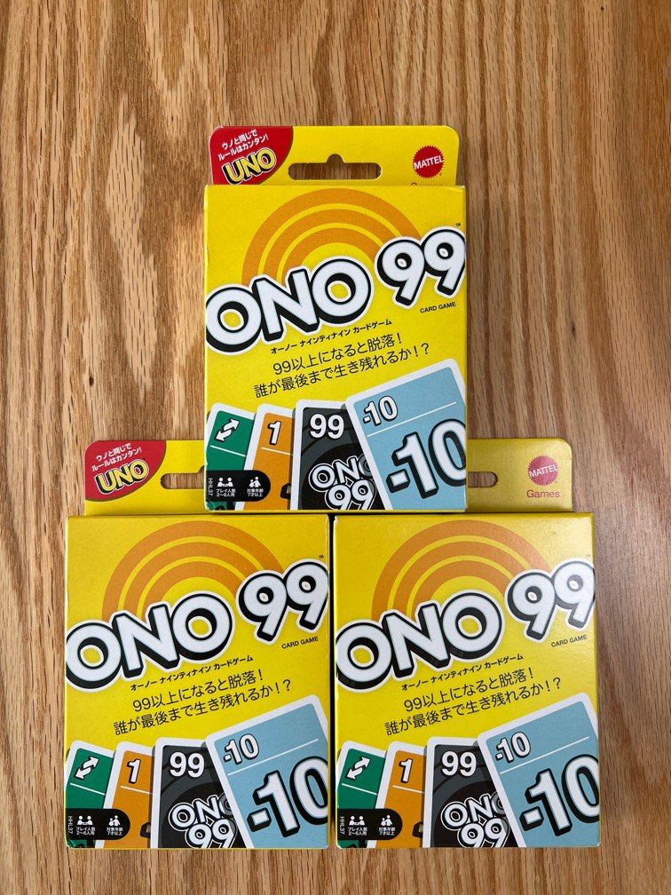 日本直送 ONO 99 新版UNO , 興趣及遊戲, 玩具 & 遊戲類 - Carousell