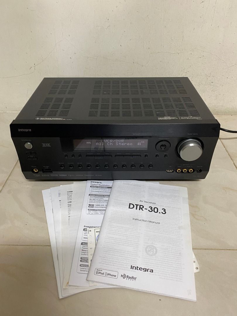 品項新 Integra dtr 30.3FM/3D 藍光 擴大機,HDMI 7.2 家庭劇院 有全新代用遙控器, 電視及其他電器 , 電視及 ...