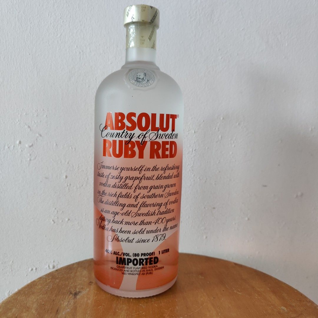 Absolut Raspberry/Citron/Ruby Red, Food & Drinks, Alcoholic Beverages ...