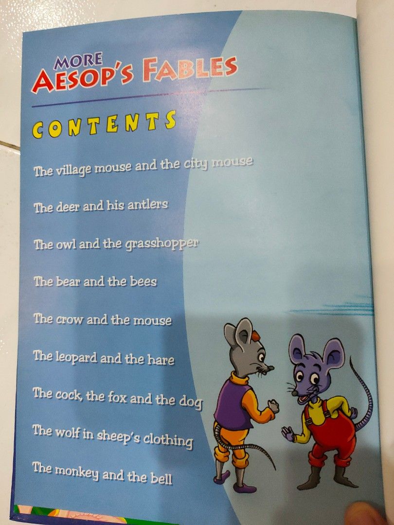 Aesop's Fables animal stories, Hobbies & Toys, Books & Magazines ...