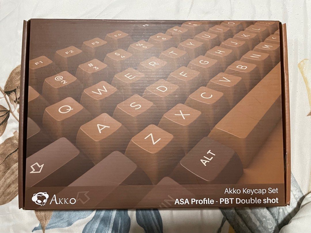 Akko Chocolate ASA Keycaps, Computers & Tech, Parts & Accessories, Computer Keyboard on Carousell
