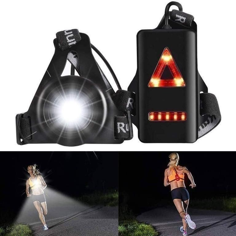 ALOVECO Outdoor Night Running Lights LED Chest Light Back Warning Light ...