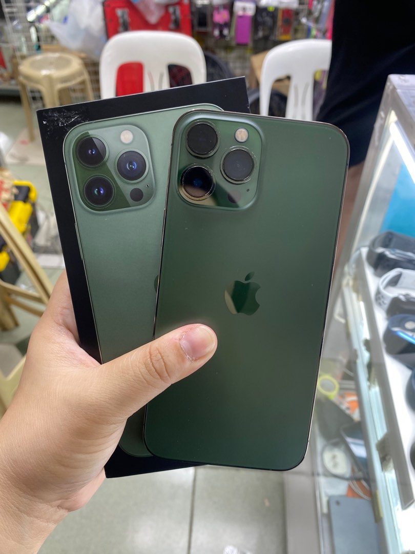 ALPINE GREEN IPHONE 13 PRO MAX 256G GLOBELOCKED 100% BATTHEALTH NO ...