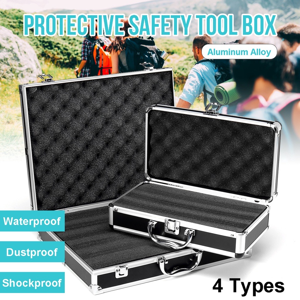 Aluminum Tool Box Outdoor Vehicle Kit Box Portable Safety Equipment ...