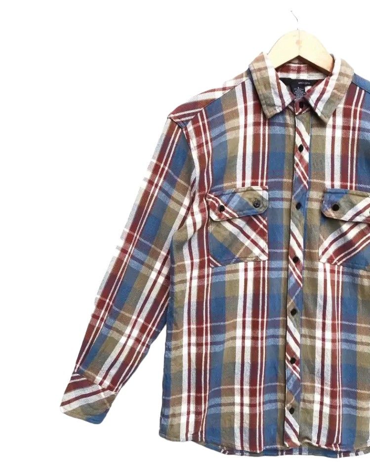 Ambiguous Double Pocket Flannel Shirt, Men's Fashion, Activewear on ...