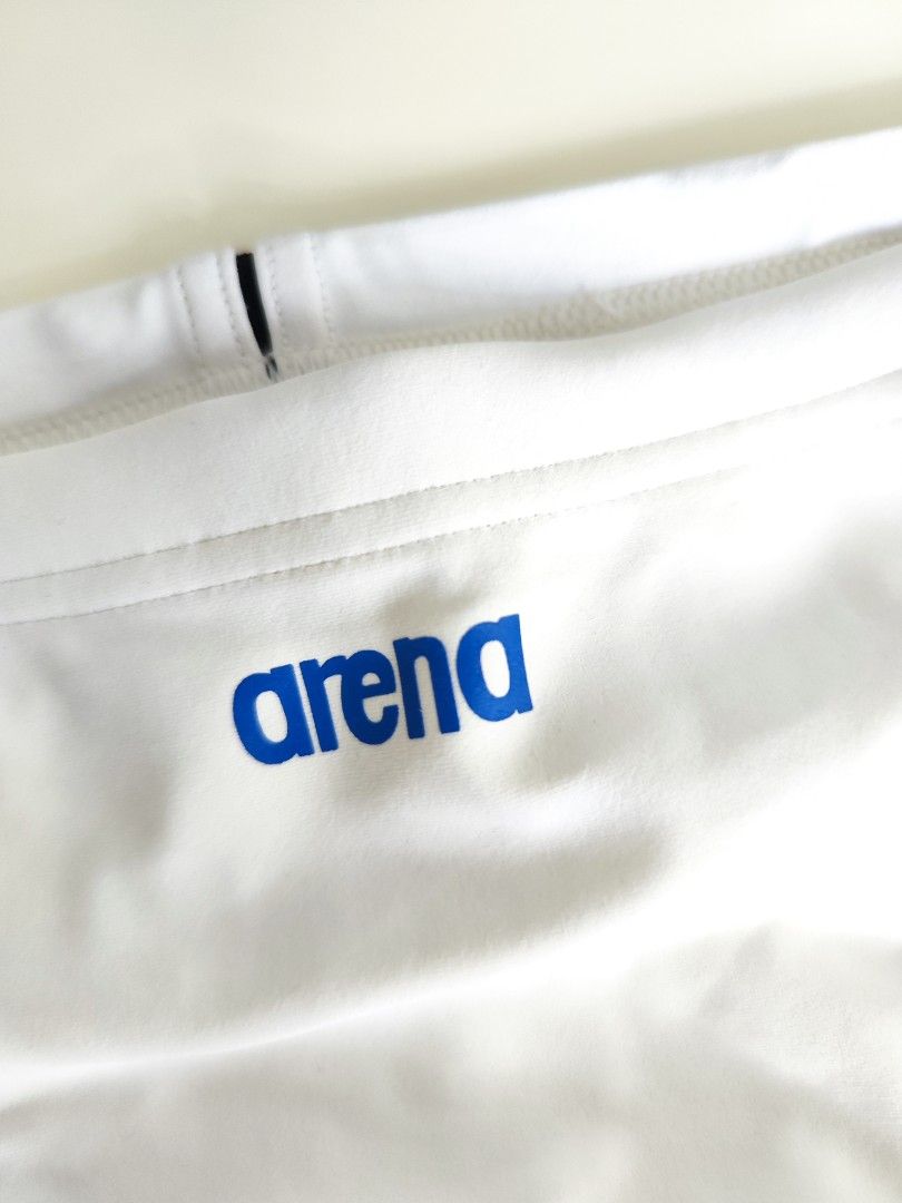 Arena White Swimming Trunk, Men's Fashion, Activewear on Carousell