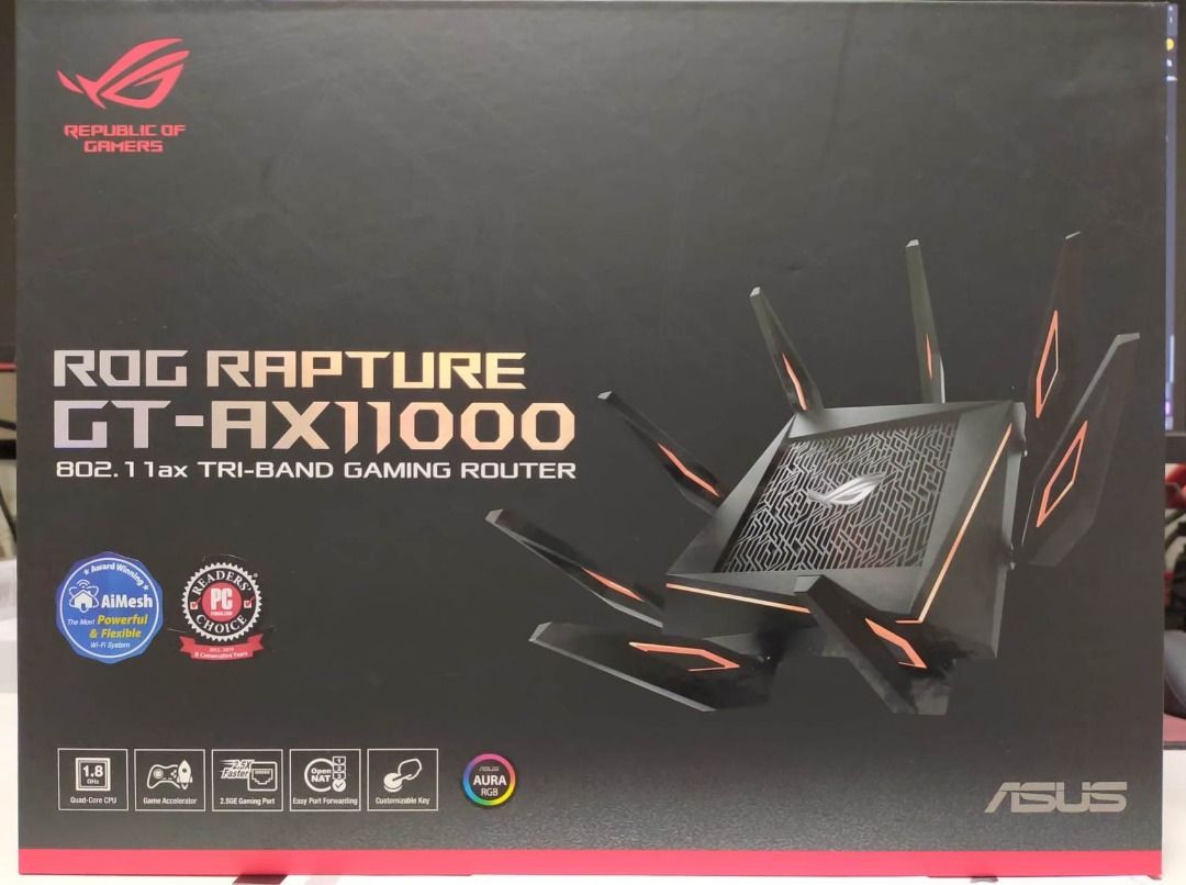 Asus Rog Rapture Gt Ax Gaming Router Computers Tech Parts Accessories Networking On
