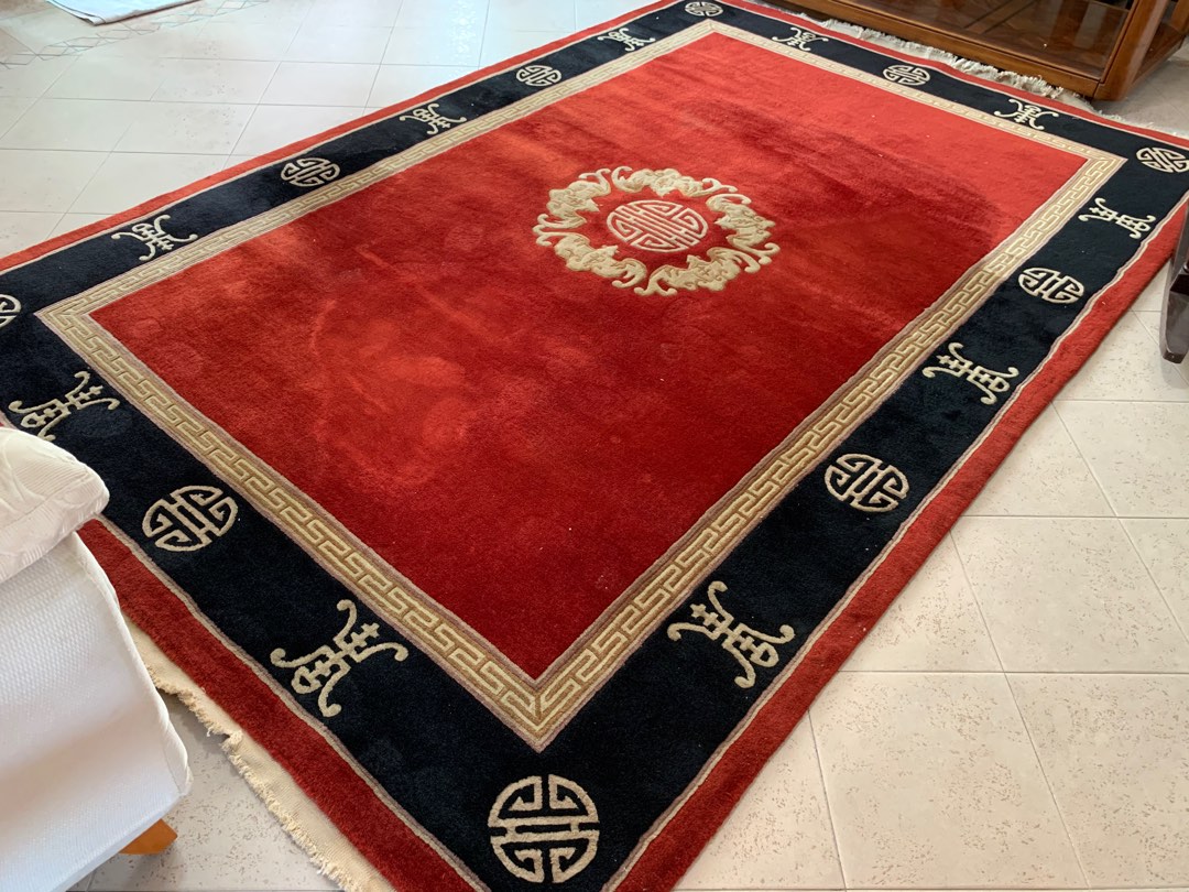 Authentic Chinese Tientsin rug, Furniture & Home Living, Home Decor ...
