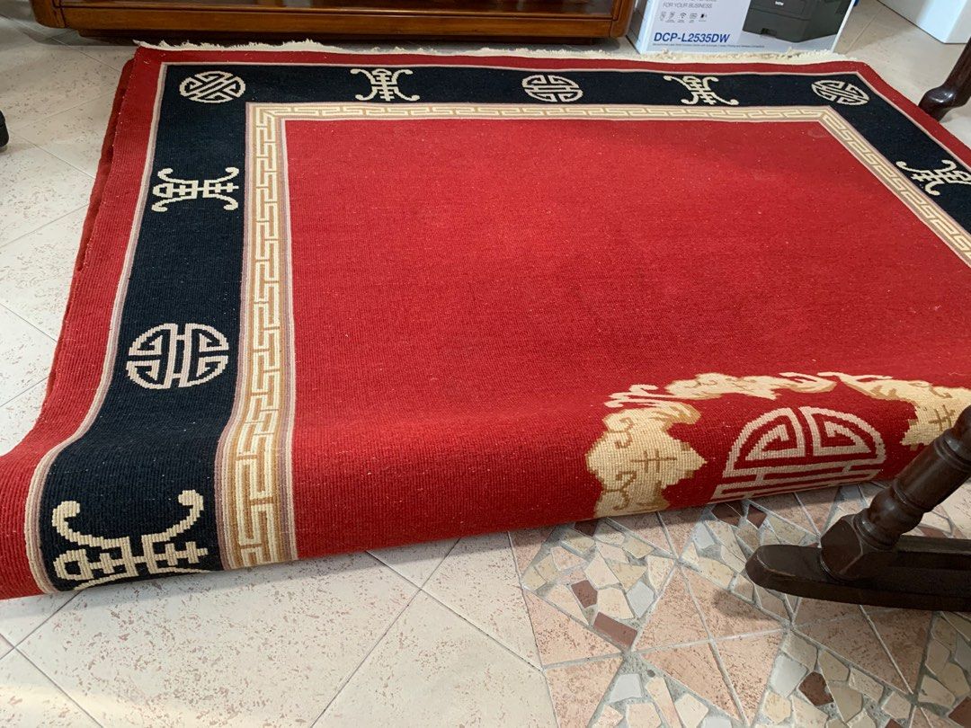 Authentic Chinese Tientsin rug, Furniture & Home Living, Home Decor ...