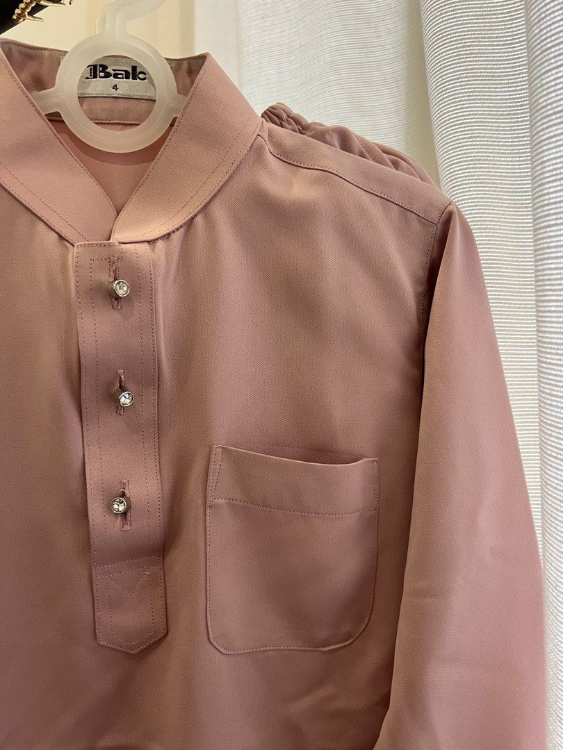 Bak tailor Pink Belacan Kids Baju Melayu, Babies & Kids, Babies & Kids ...