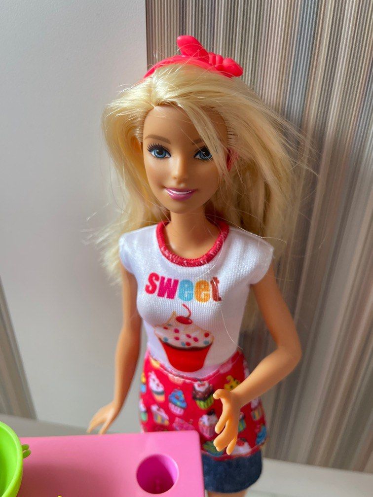 Barbie doll + Bakery set, Hobbies & Toys, Toys & Games on Carousell