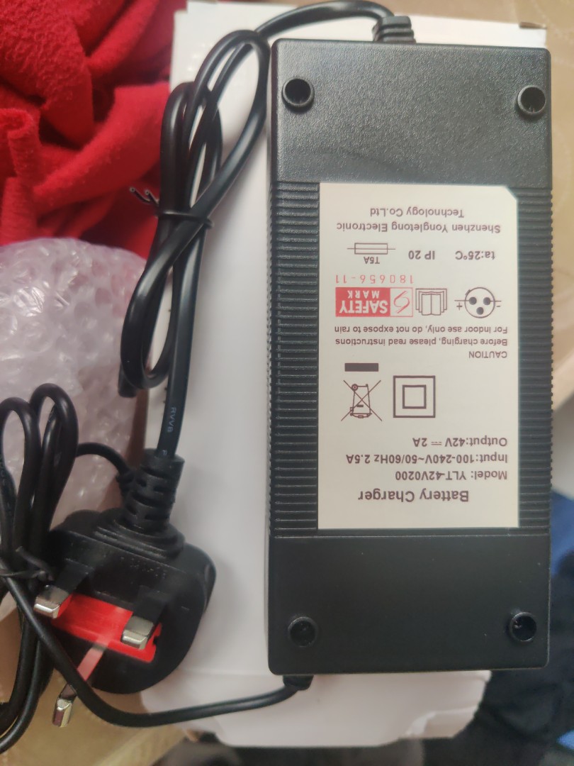 Battery charger for PMD, Sports Equipment, PMDs, E-Scooters & E-Bikes ...