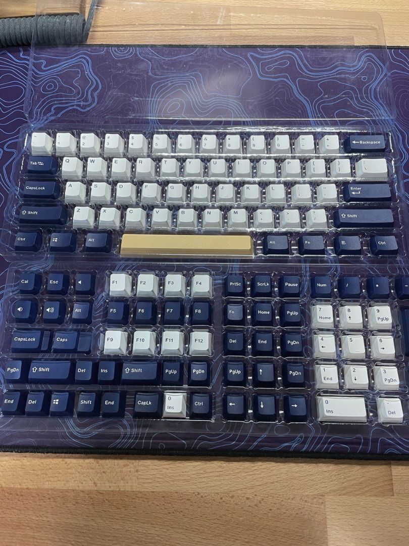 Blue and white keycaps, Computers & Tech, Parts & Accessories, Computer ...