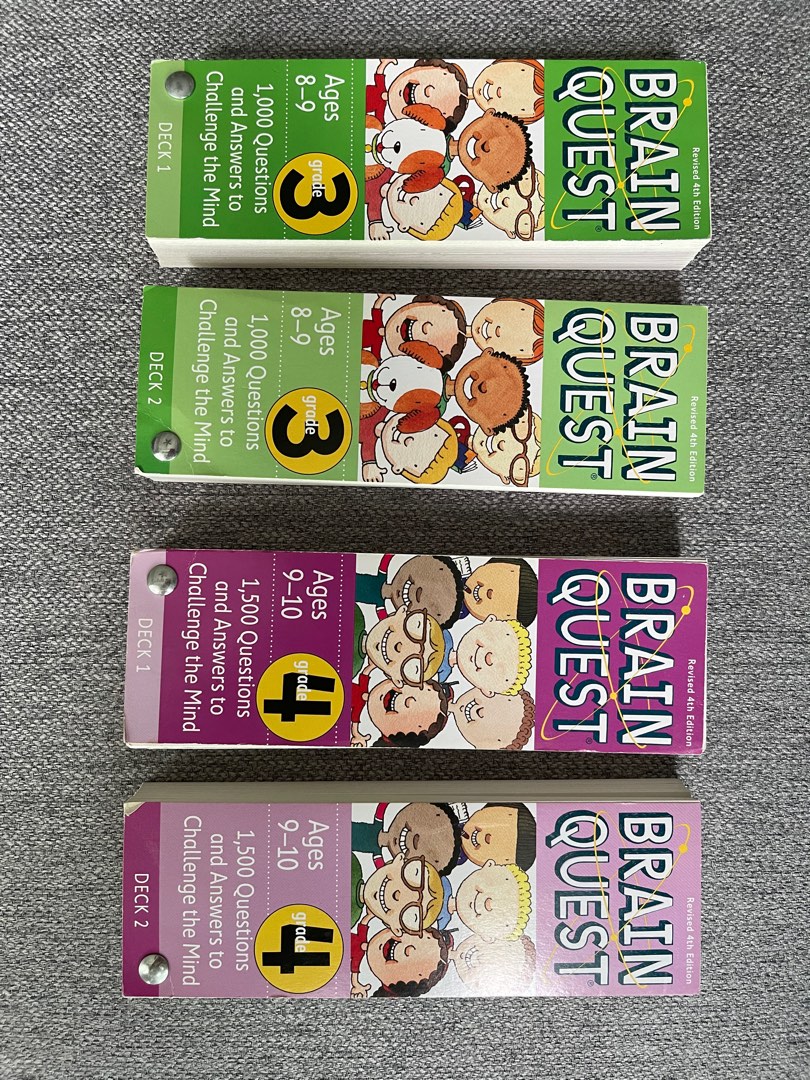 Brain Quest Grade 3 and Grade 4, Hobbies & Toys, Books & Magazines ...