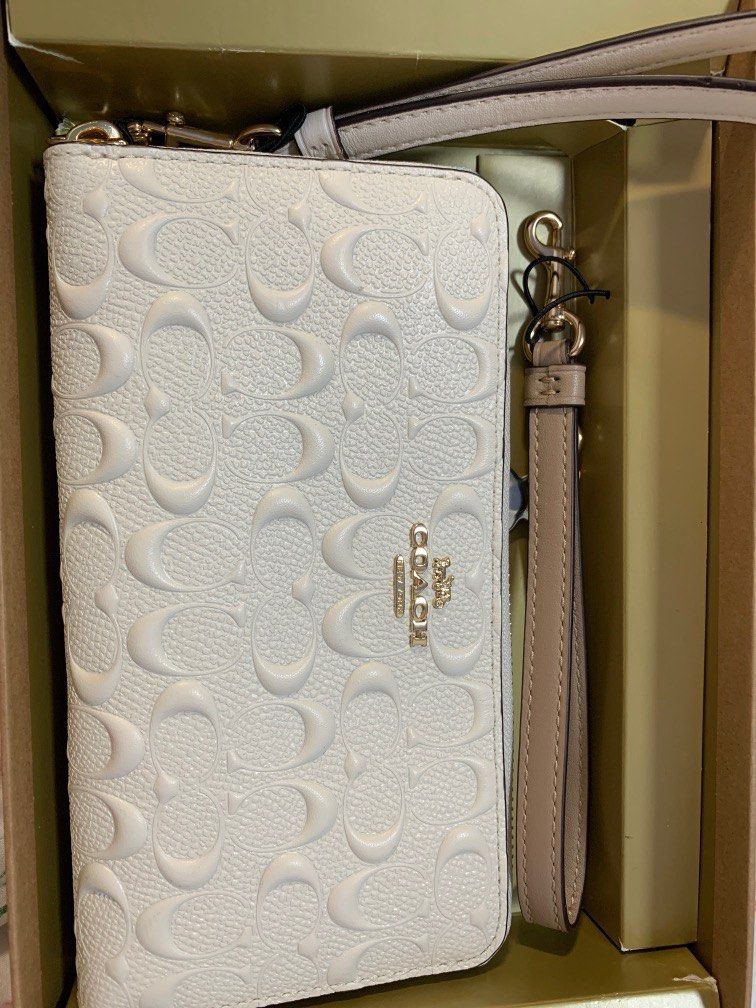 (Brand New) Coach Cream White Long Wallet, Women's Fashion, Bags ...