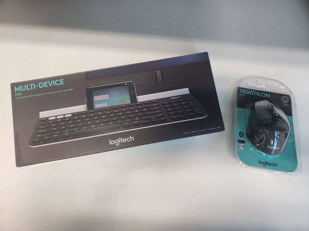 Brand New Logitech K780 Multi-Device Wireless and M720 Triathlon Multi ...