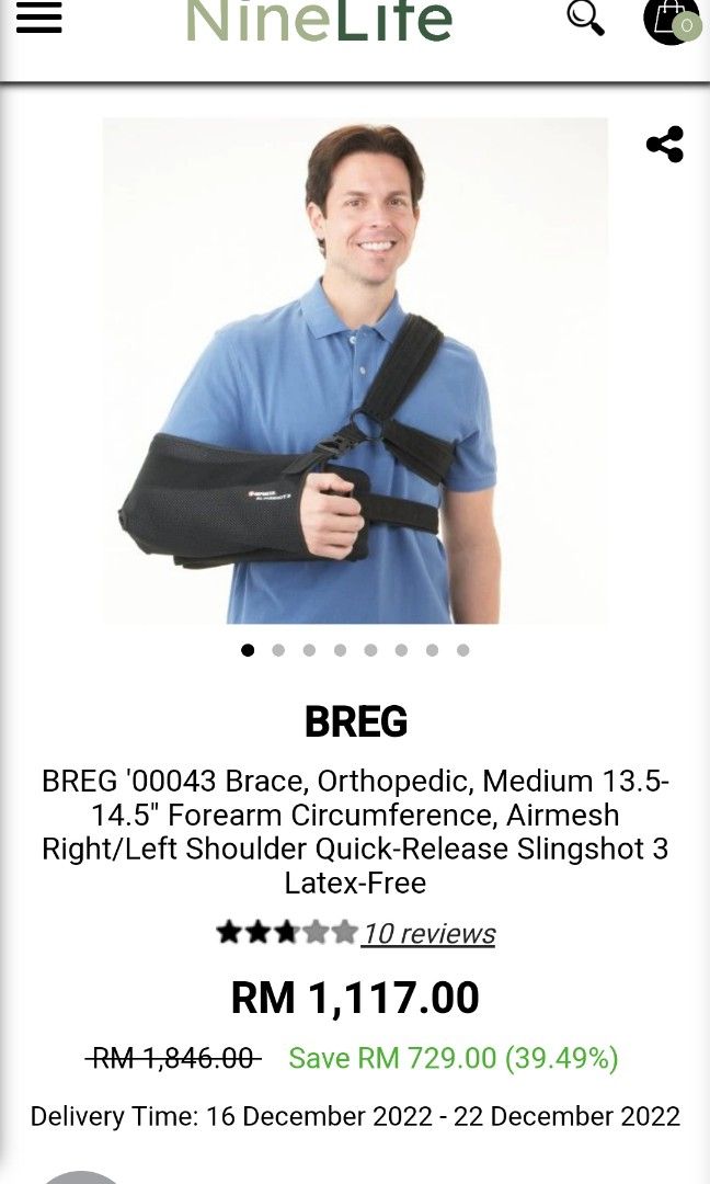 Breg arm brace, Health & Nutrition, Braces, Support & Protection on ...