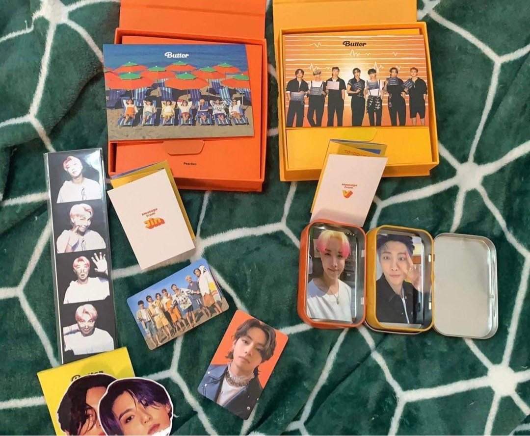 bts butter cream and peaches version with pob, Hobbies & Toys, Memorabilia & Collectibles, K ...