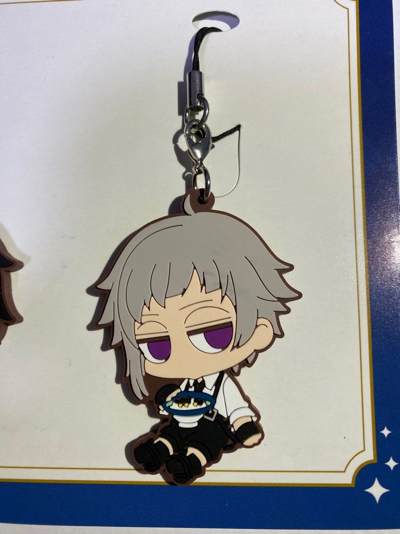 Bungo stray dogs rubber strap keychain (akutagawa and atsushi), Hobbies ...