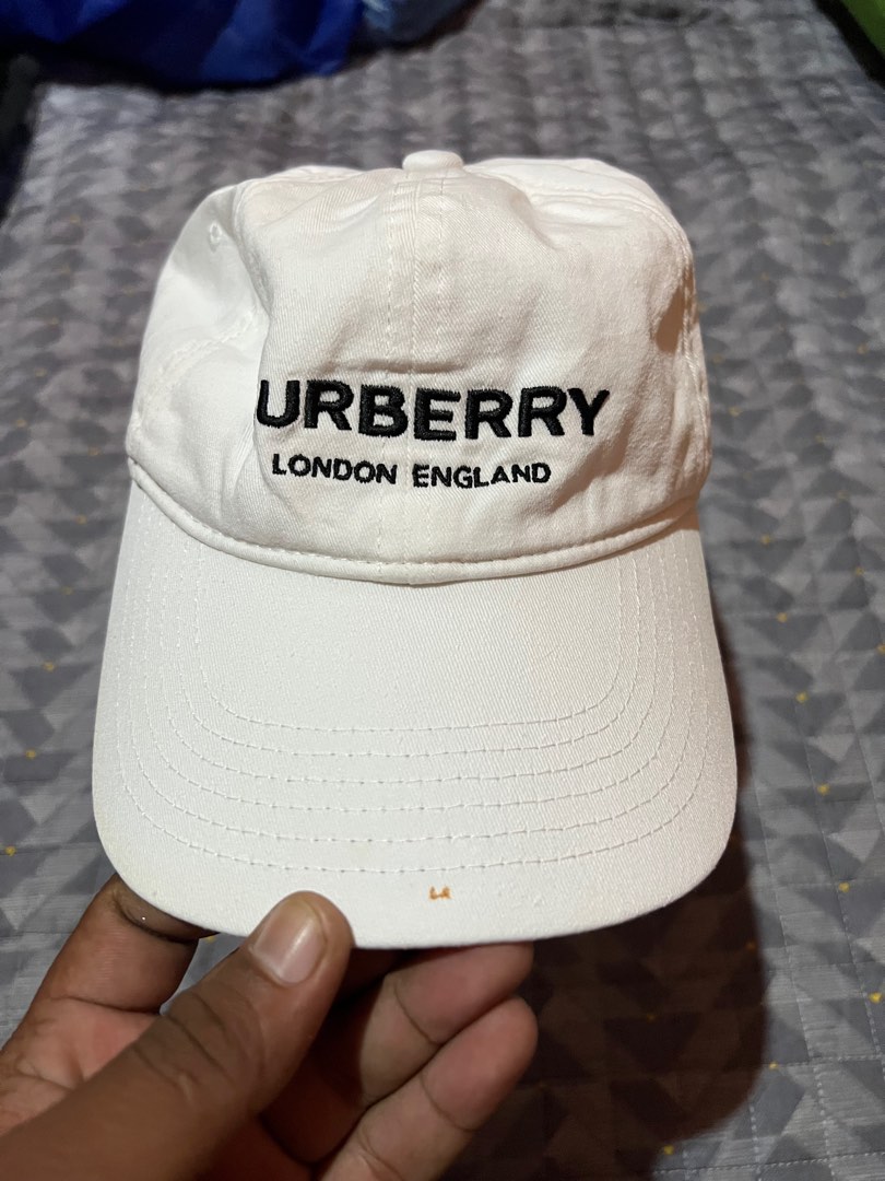 Burberry cap, Luxury, Apparel on Carousell