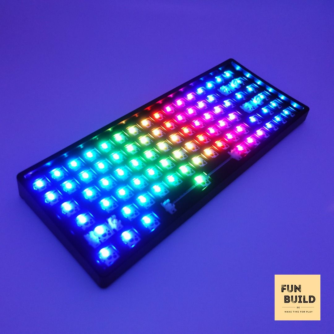 CXTECH C84 84-Key Barebones Kit (Hotswappable RGB Wired Bluetooth 2 ...