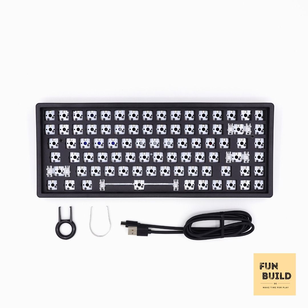 CXTECH C84 84-Key Barebones Kit (Hotswappable RGB Wired Bluetooth 2 ...