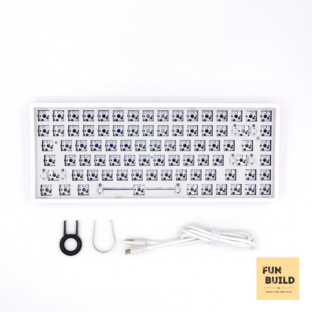 CXTECH C84 84-Key Barebones Kit (Hotswappable RGB Wired Bluetooth 2 ...