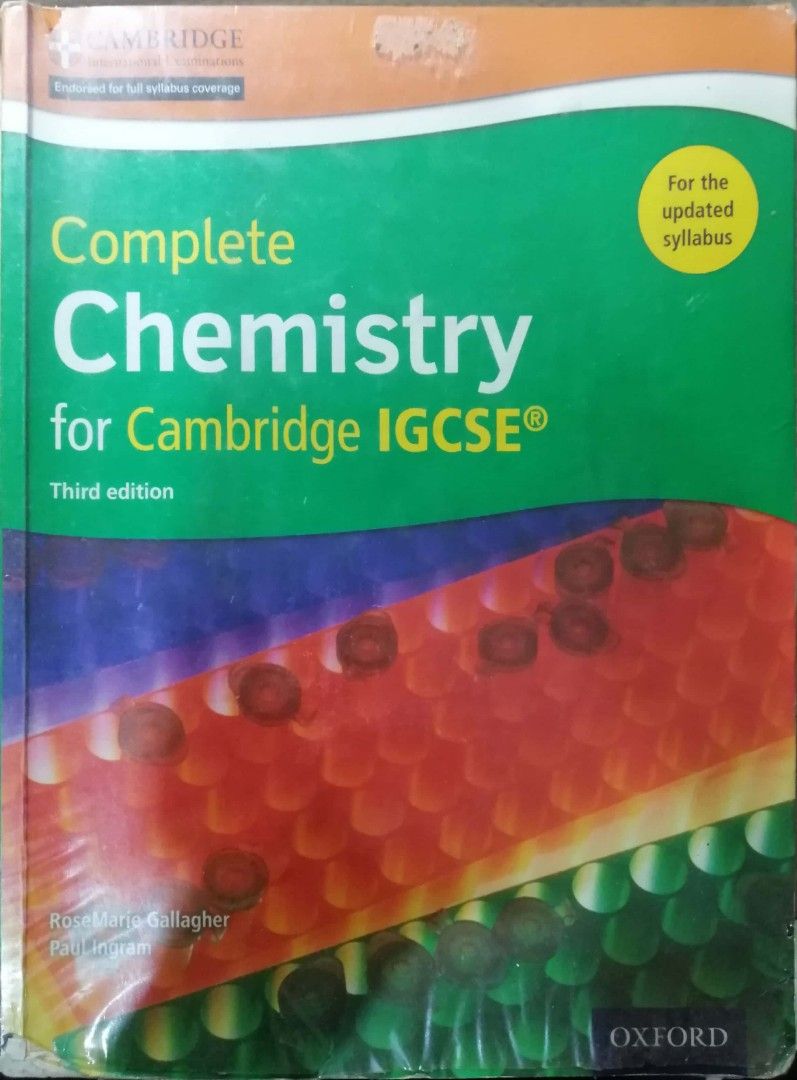 Cambridge IGCSE Chemistry Textbook, Hobbies & Toys, Books & Magazines ...