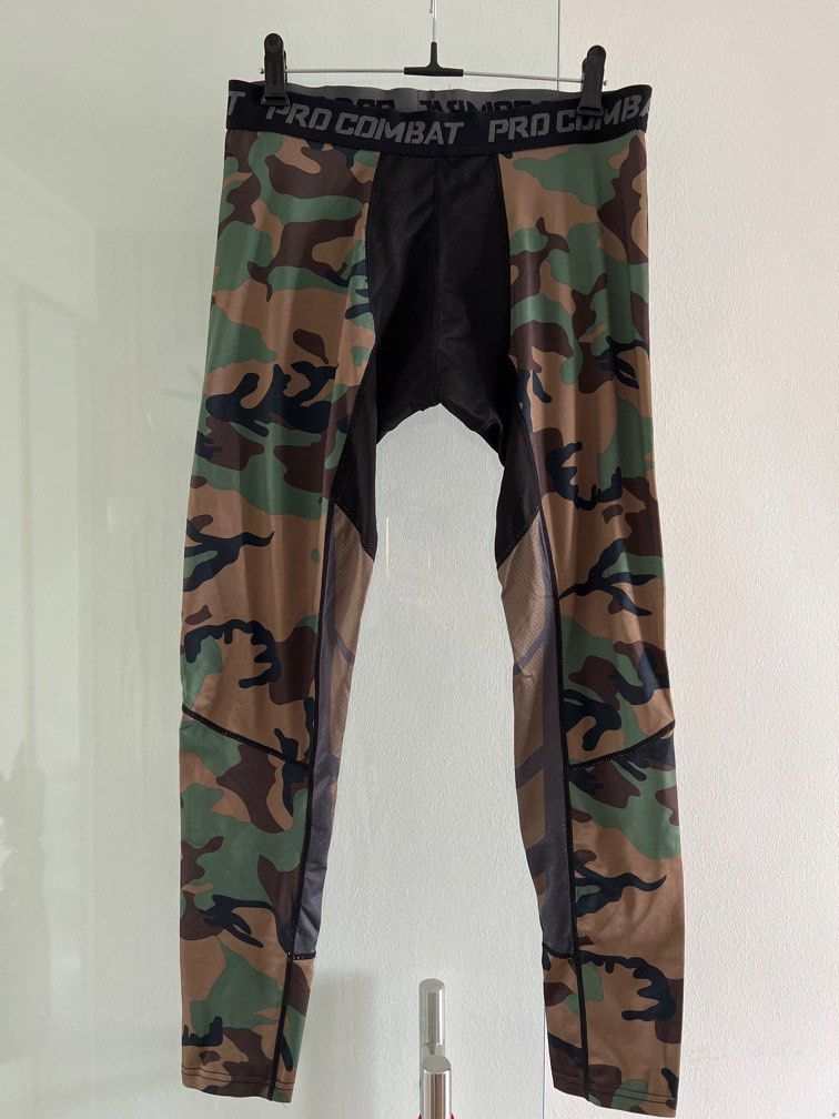 Camouflage Compression pants, Men's Fashion, Activewear on Carousell