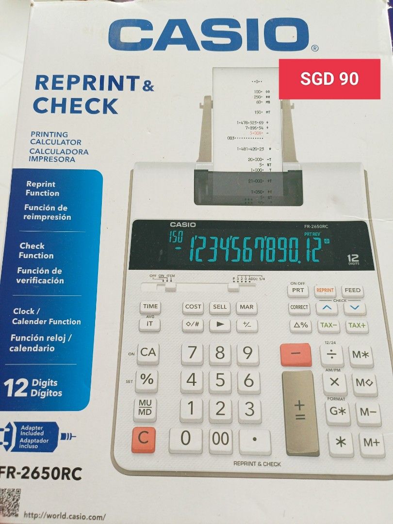 Casio Calculator, Computers & Tech, Office & Business Technology on ...