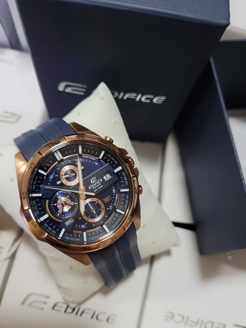 Casio Edifice Rubberstrap Chronograph, Men's Fashion, Watches ...